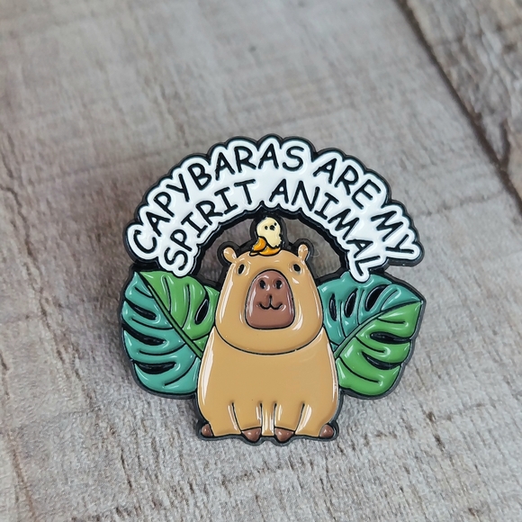 Jewelry | Capybara Pin Capybaras Are My Spirit Animal | Poshmark
